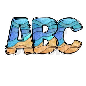 Mermaid Alphabet Png Clipart Letters 300dpi Transparent Png. 5 Styles ...