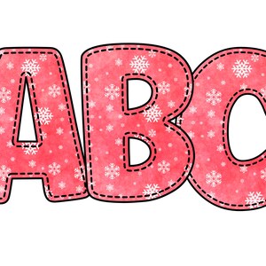 Christmas Clipart Letters 300dpi Transparent Png. 5 Styles. Christmas ...