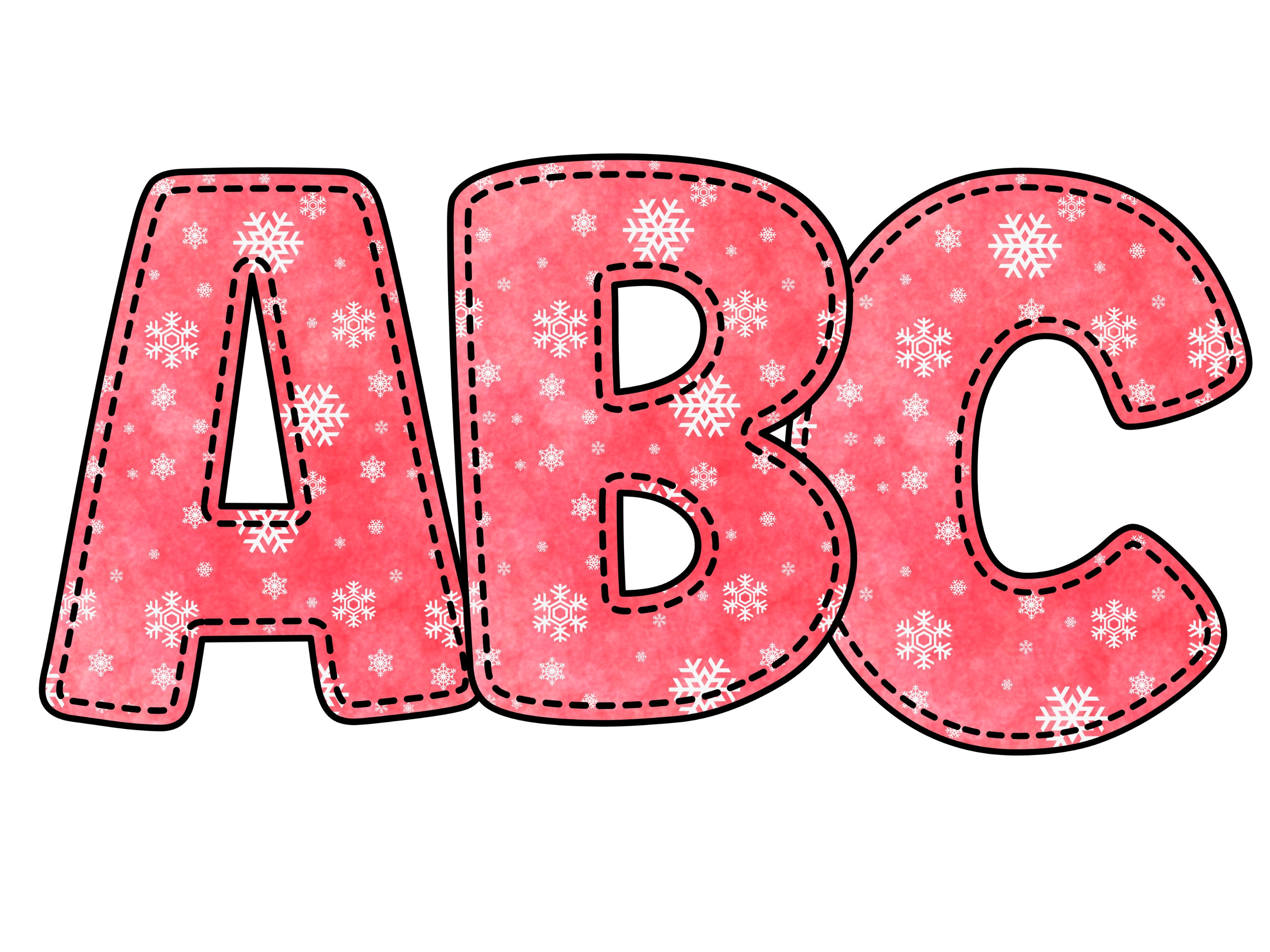 Christmas Clipart Letters 300dpi Transparent Png. 5 Styles. Christmas ...