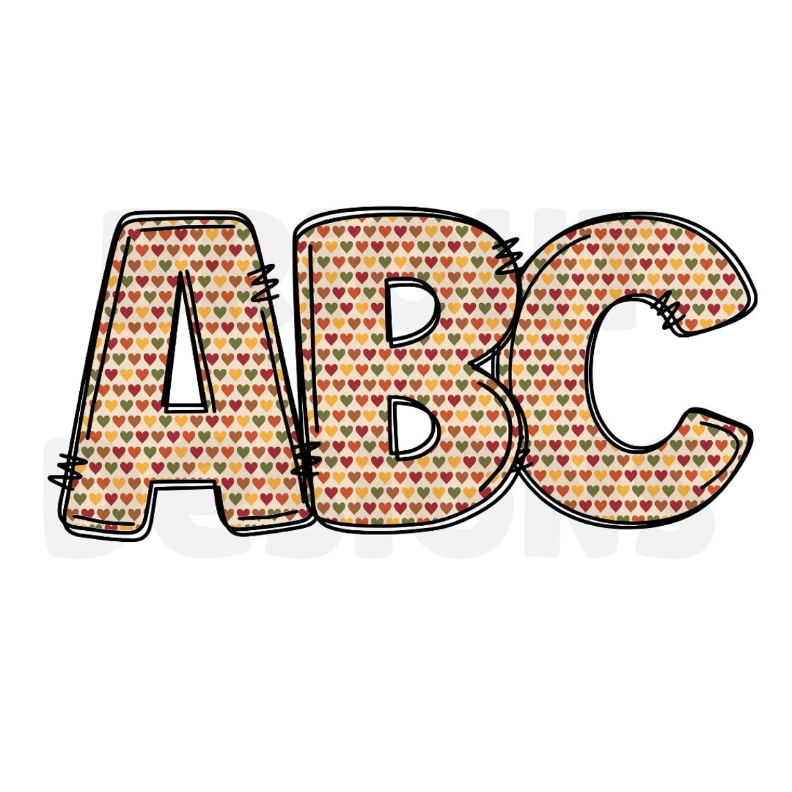 Fall Autumn Alphabet Png Clipart Letters 300dpi Transparent - Etsy