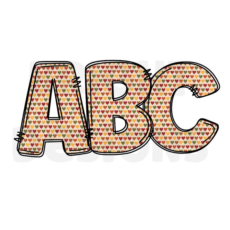 Fall Autumn Alphabet Png Clipart Letters 300dpi Transparent - Etsy