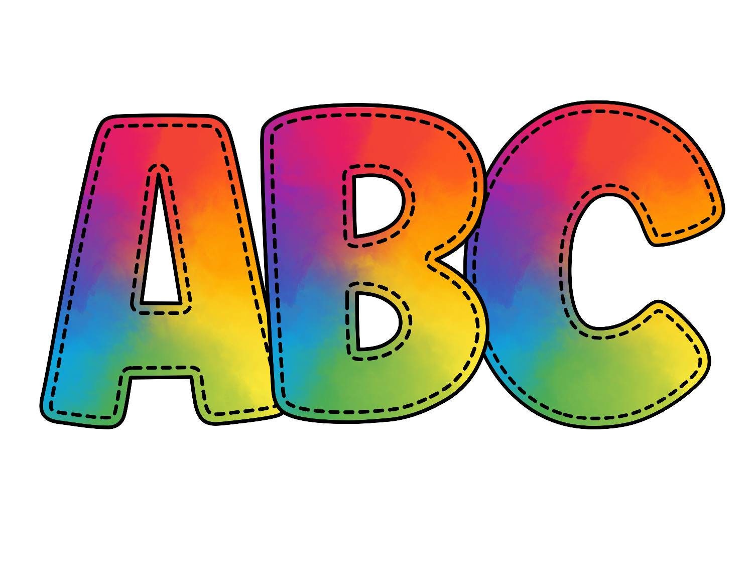 Party Clipart Letters 300dpi Transparent Png. 5 Styles of - Etsy