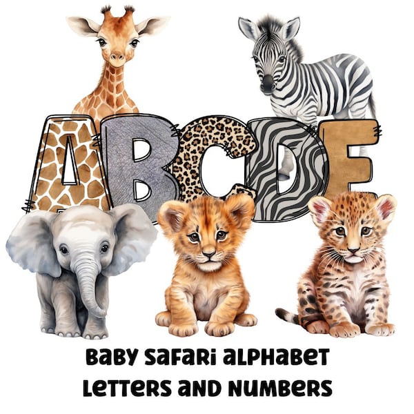 Safari Letters - Etsy