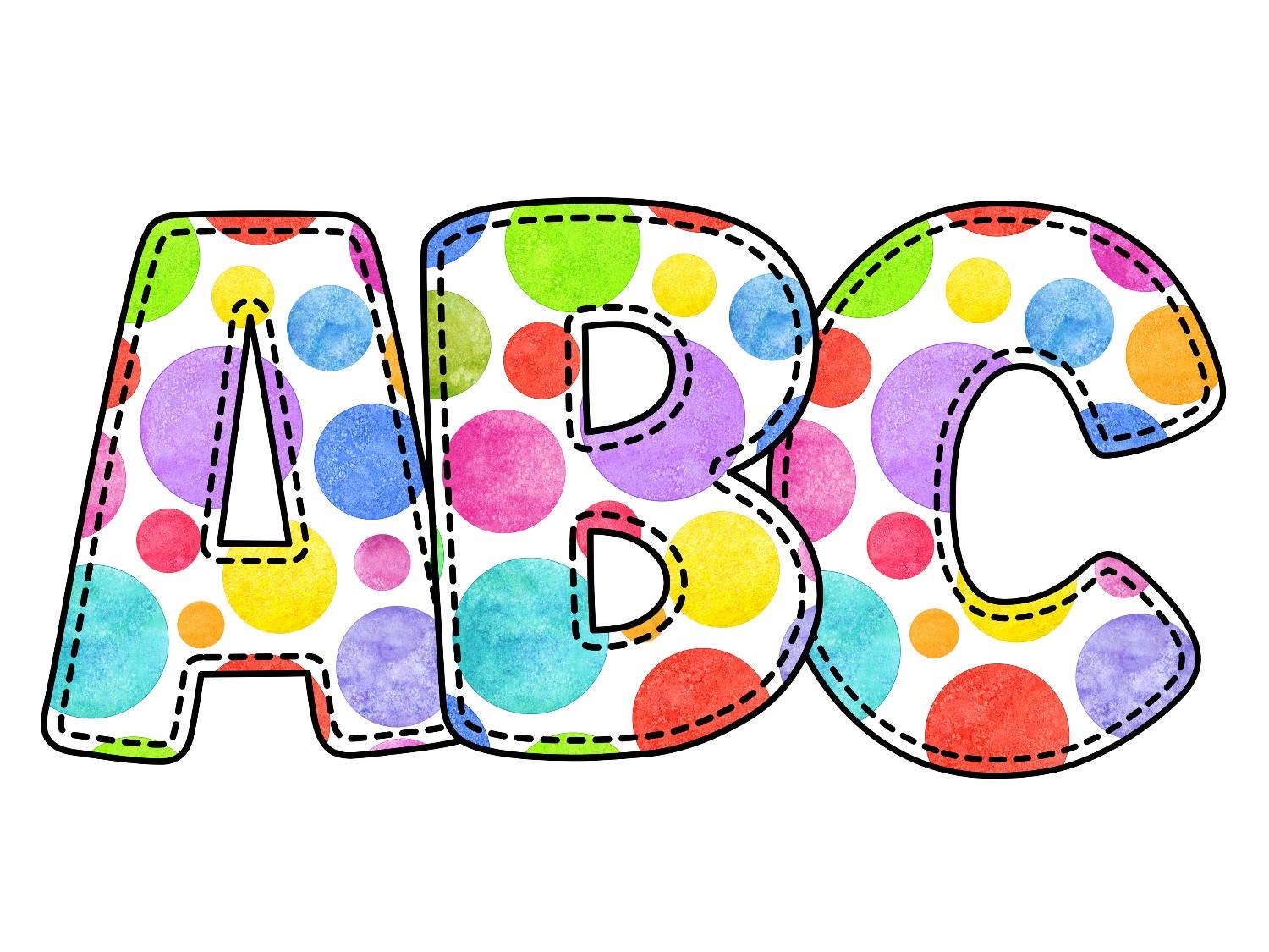 Party Clipart Letters 300dpi Transparent Png. 5 Styles of - Etsy