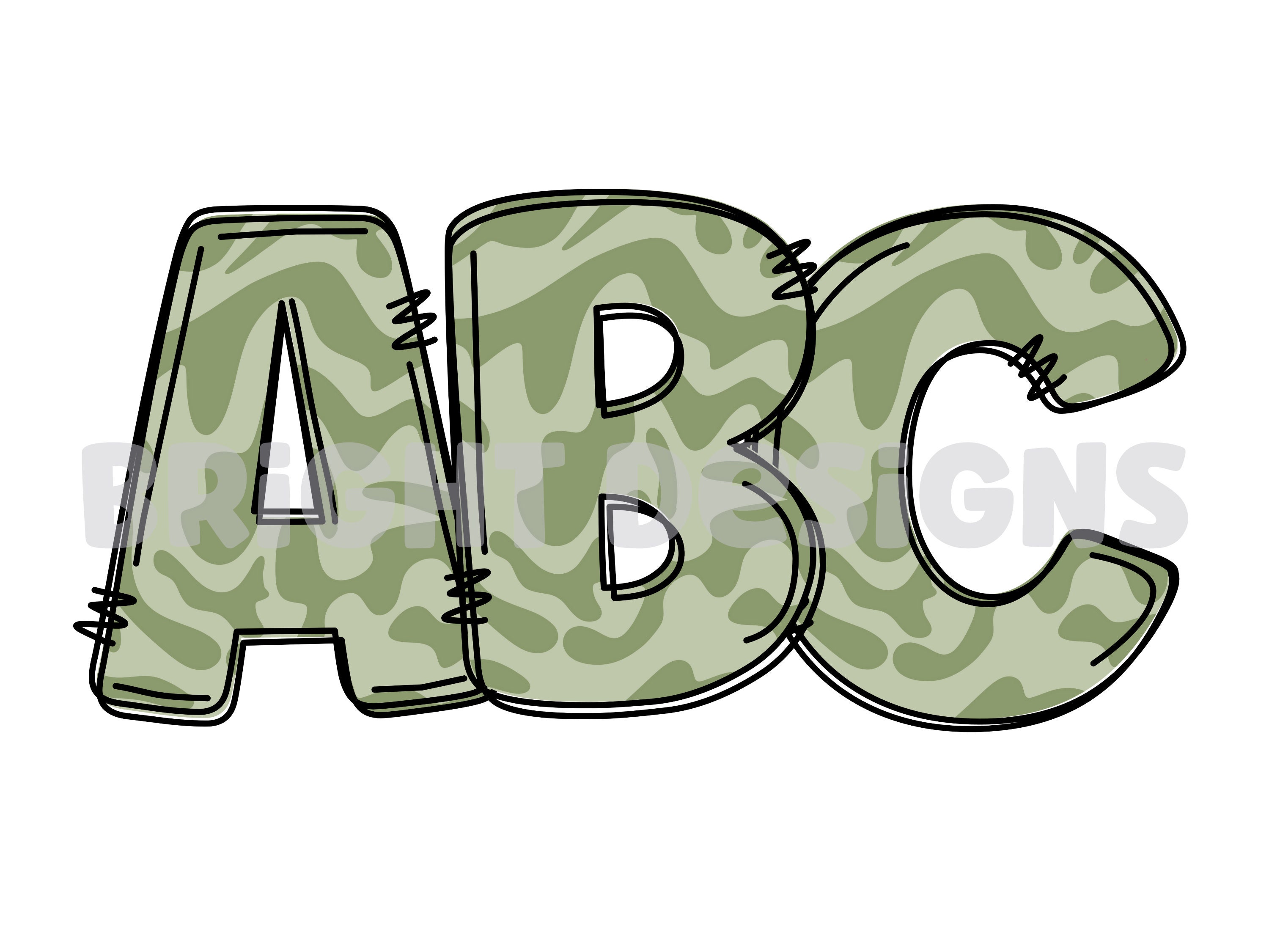 Animal Print Clipart Letters 300dpi Transparent Png. 5 Styles - Etsy