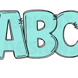 Sugar Pop Pastel Clipart Letters 300dpi Transparent Png. 5 Styles of ...