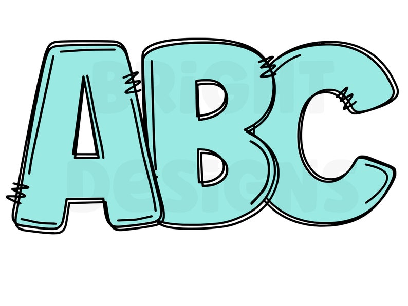 Sugar Pop Pastel Clipart Letters 300dpi Transparent Png. 5 Styles of ...