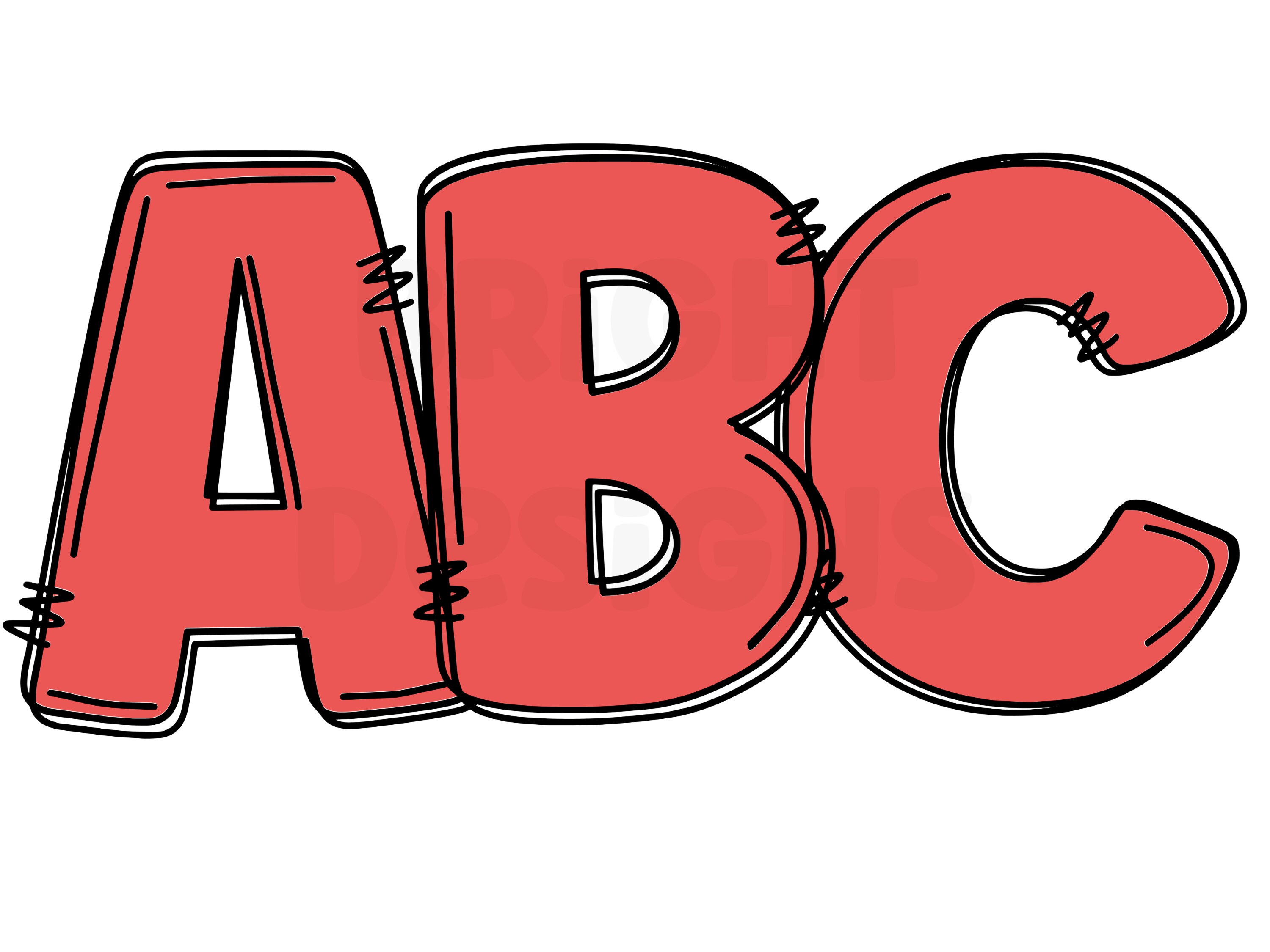 Rainbow Clipart Letters 300dpi Transparent Png. 5 Styles of Alphabet ...