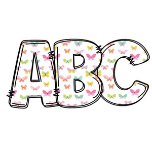 Spring Flowers Alphabet Png Letters Spring Font Spring Alphabet Spring ...