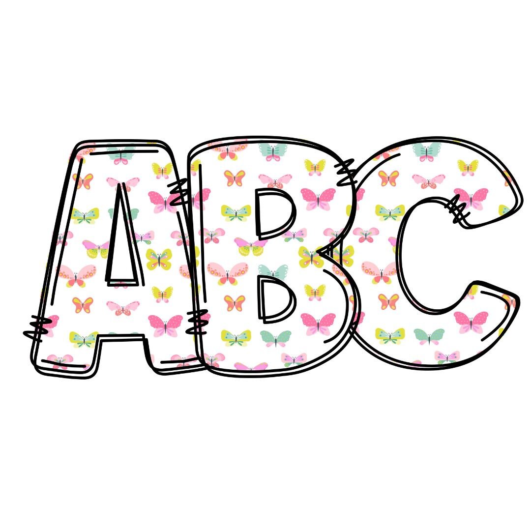 Spring Flowers Alphabet Png Letters Spring Font Spring Alphabet Spring ...