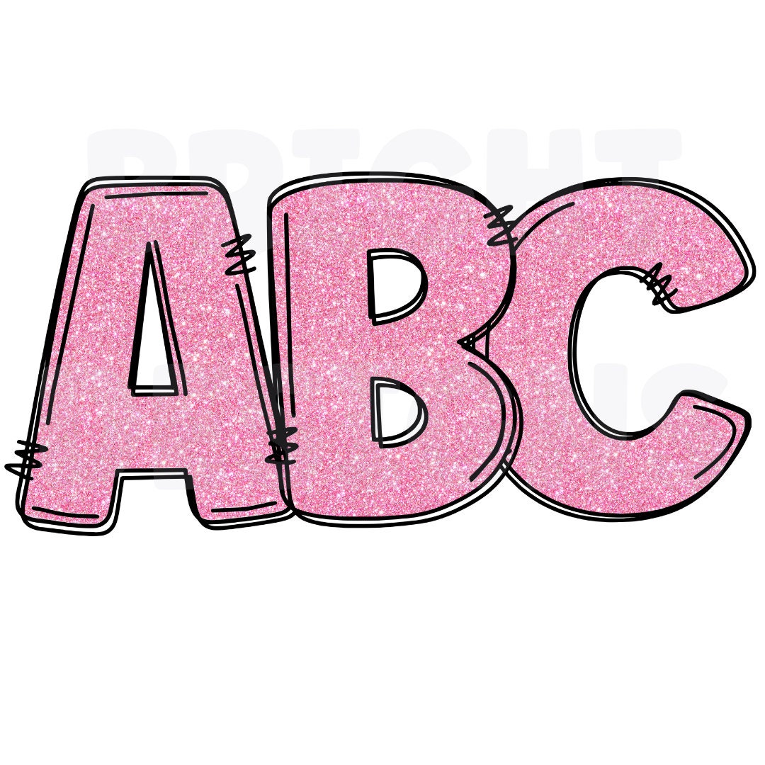Pink Doll Alphabet Png Clipart Letters 300dpi Transparent Png. 5 Styles ...