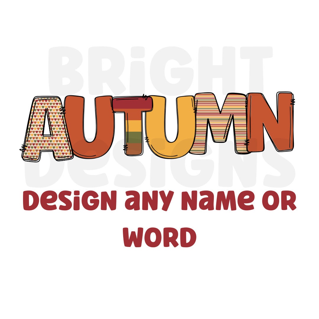 Fall Autumn Alphabet Png Clipart Letters 300dpi Transparent - Etsy