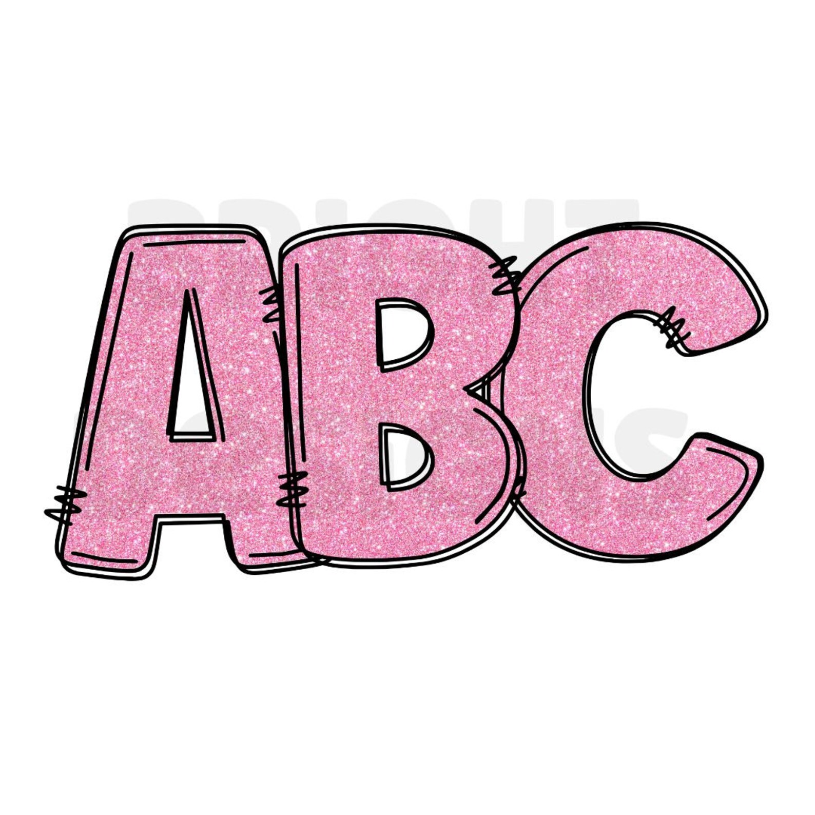 Breast Cancer Awareness Alphabet Clipart Letters 300dpi Transparent Png ...
