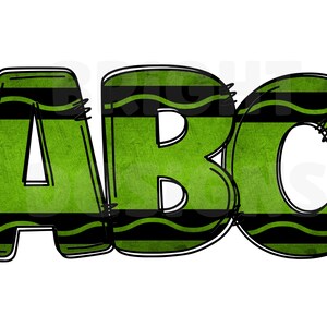 Crayons School Alphabet Clipart Letters 300dpi Transparent Png. 5 ...