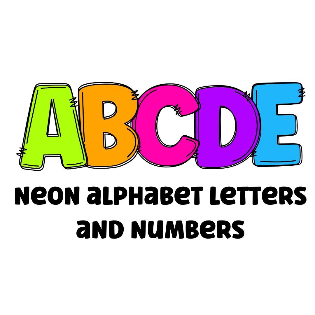 Neon Alphabet Png Clipart Letters 300dpi Transparent Png. 5 Styles of ...