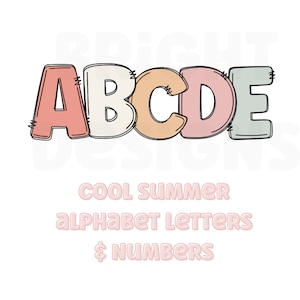 Cool Summer Alphabet Png Clipart Letters 300dpi Transparent Png. 5 ...