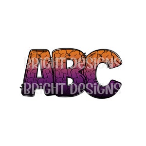 Halloween Alphabet Png Clipart Letters 300dpi Transparent Png. 5 Styles ...