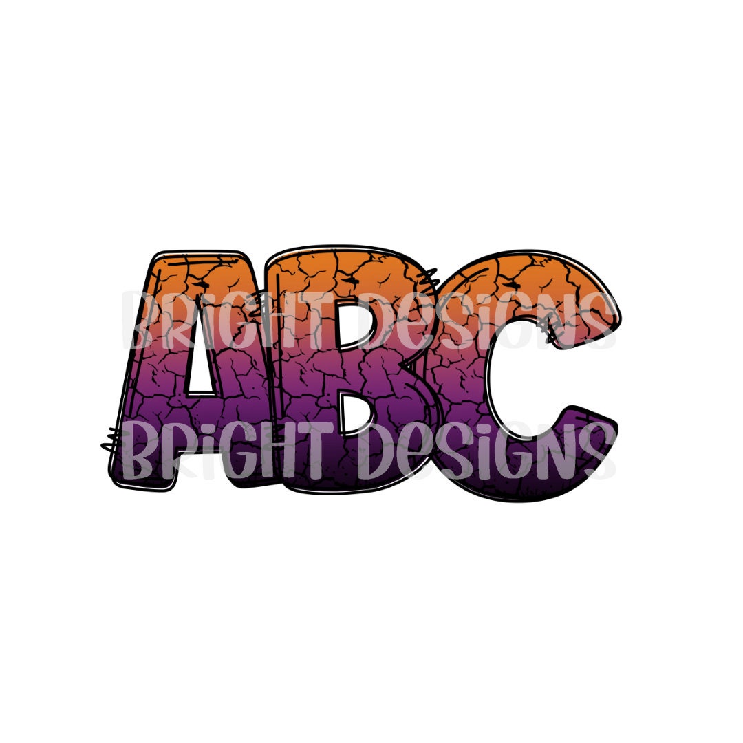 Halloween Alphabet Png Clipart Letters 300dpi Transparent Png. - Etsy