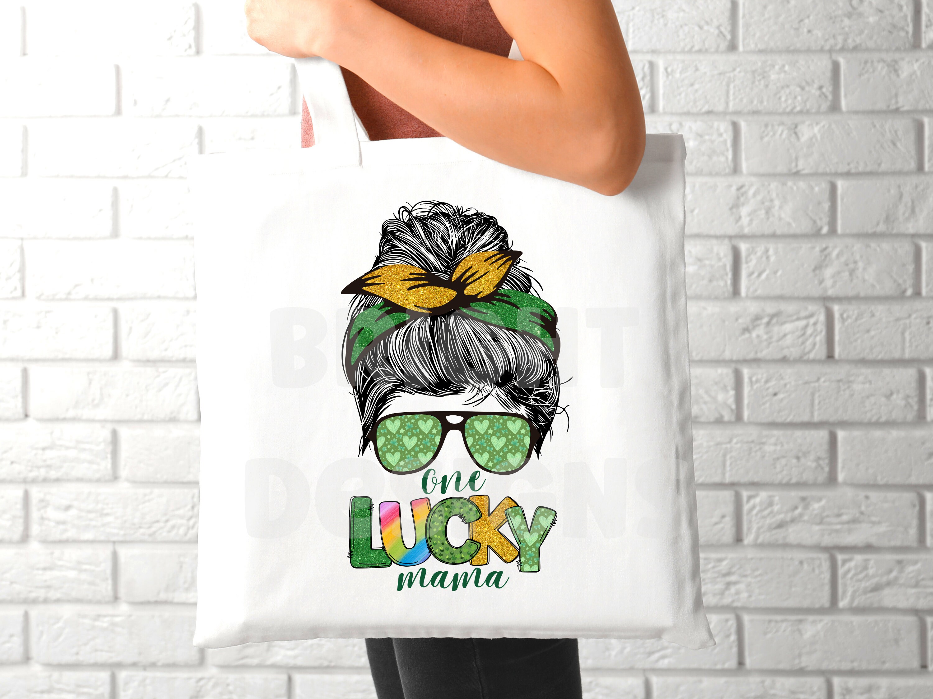 One Lucky Mama Clipart Graphic 300dpi Transparent Png, Pdf and Jpg - Etsy