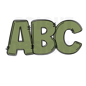 Green Forest Alphabet Png Clipart Letters 300dpi Transparent Png. 5 ...