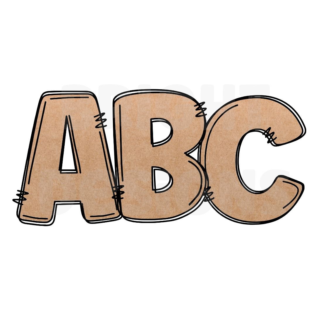School Alphabet Clipart Letters 300dpi Transparent Png. 5 - Etsy