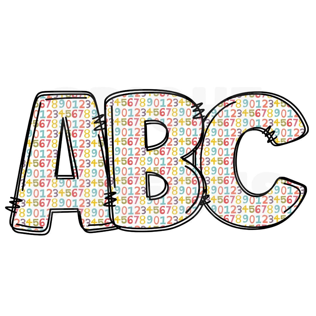 School Alphabet Clipart Letters 300dpi Transparent Png. 5 - Etsy