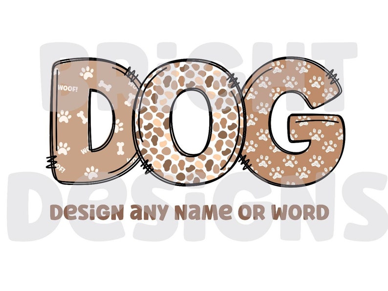 Dog Clipart Alphabet Letters 300dpi Transparent Png. 5 Styles of ...