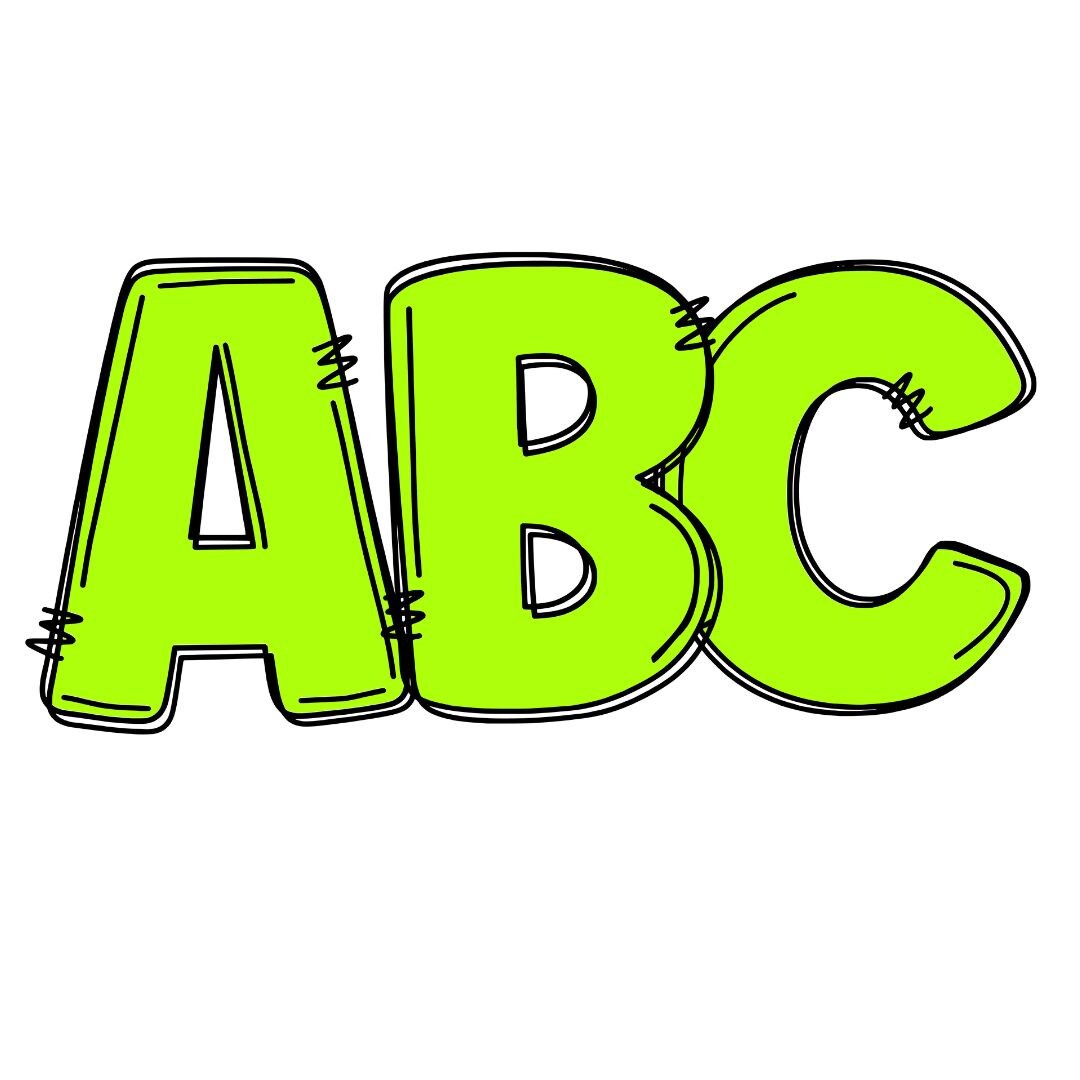 Neon Alphabet Png Clipart Letters 300dpi Transparent Png. 5 Styles of ...