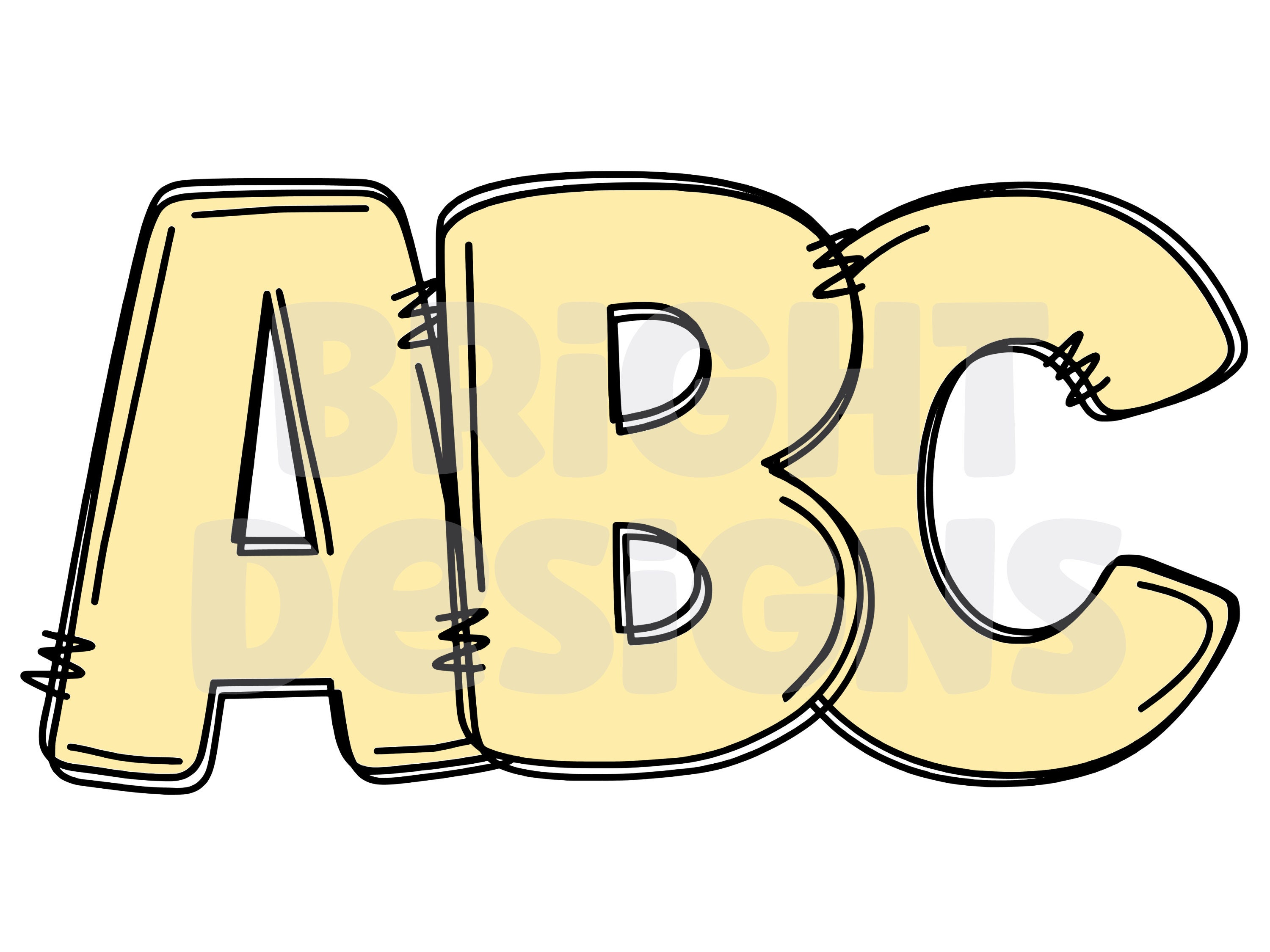 Colour Pop Alphabet Clipart Letters 300dpi Transparent Png. 5 Styles of ...