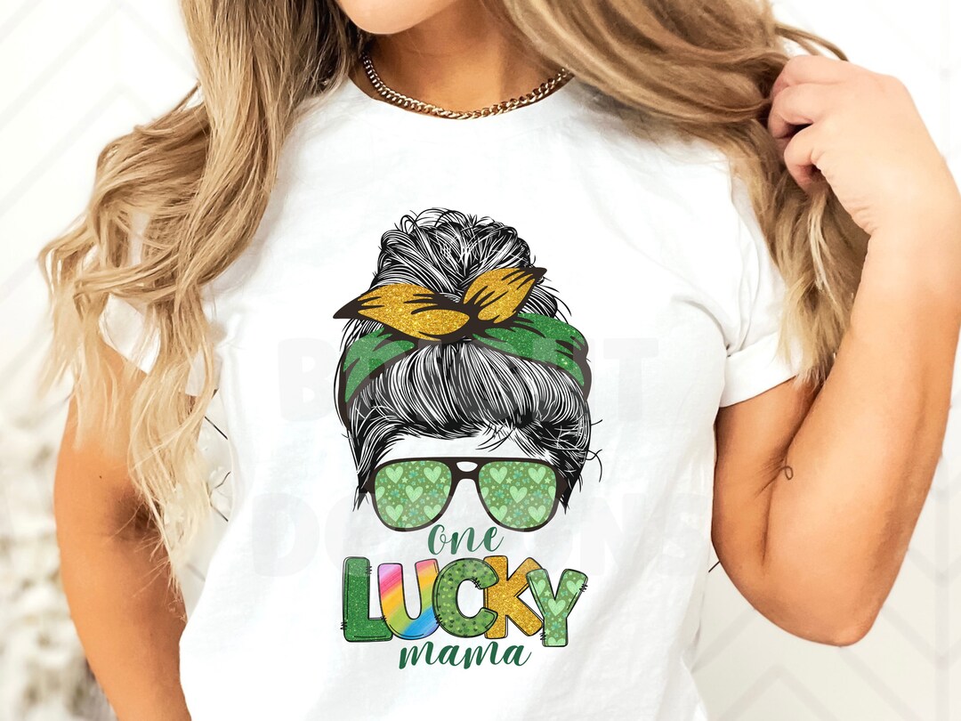 One Lucky Mama Clipart Graphic 300dpi Transparent Png, Pdf and Jpg - Etsy