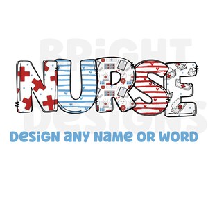 Nurse Alphabet Clipart Letters 300dpi Transparent Png. 5 Styles of ...