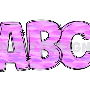 Girl Power Alphabet Clipart Letters 300dpi Transparent Png. 5 Styles of ...