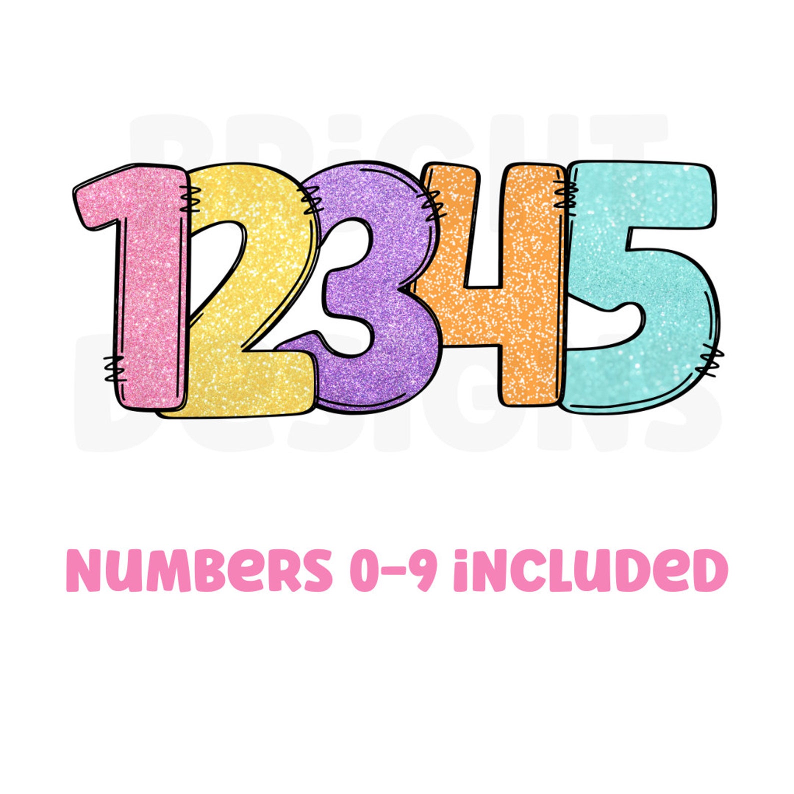 Pastel Glitter Alphabet Png Clipart Letters 300dpi Transparent - Etsy