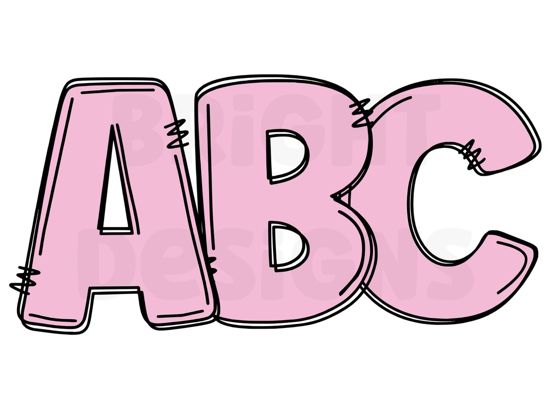 Sugar Pop Pastel Clipart Letters 300dpi Transparent Png. 5 Styles of ...