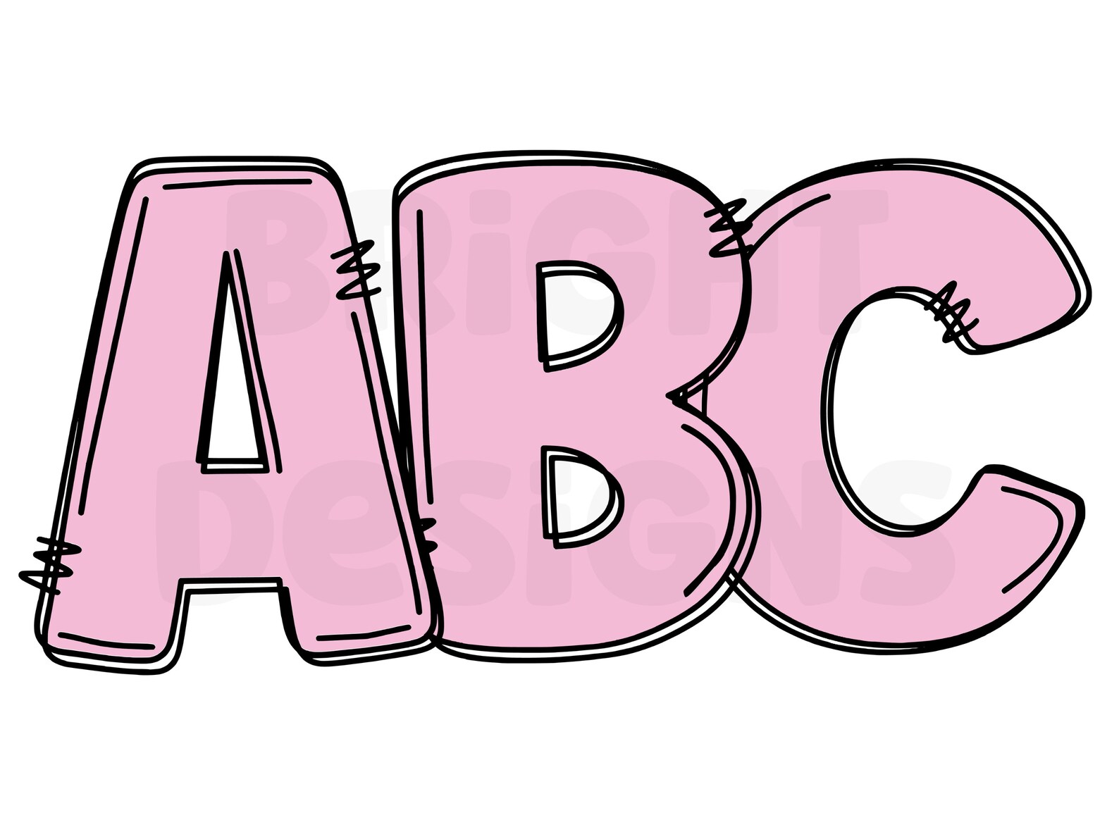 Sugar Pop Pastel Clipart Letters 300dpi Transparent Png. 5 Styles of ...