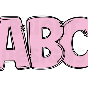 Sugar Pop Pastel Clipart Letters 300dpi Transparent Png. 5 Styles of ...