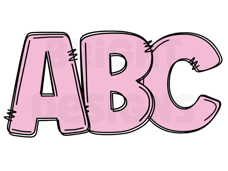 Sugar Pop Pastel Clipart Letters 300dpi Transparent Png. 5 Styles of ...