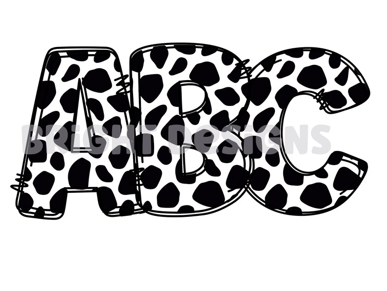 Animal Print Clipart Letters 300dpi Transparent Png. 5 Styles of ...