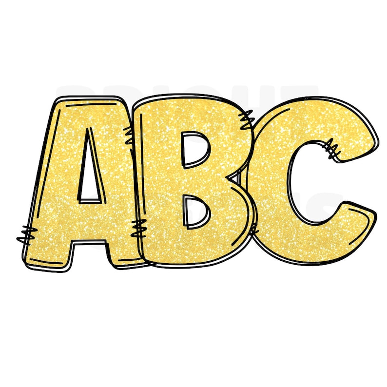 Pastel Glitter Alphabet Png Clipart Letters 300dpi Transparent - Etsy