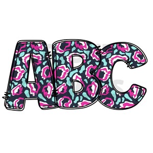 Navy Pop Alphabet Png Clipart Letters 300dpi Transparent Png. 5 Styles ...