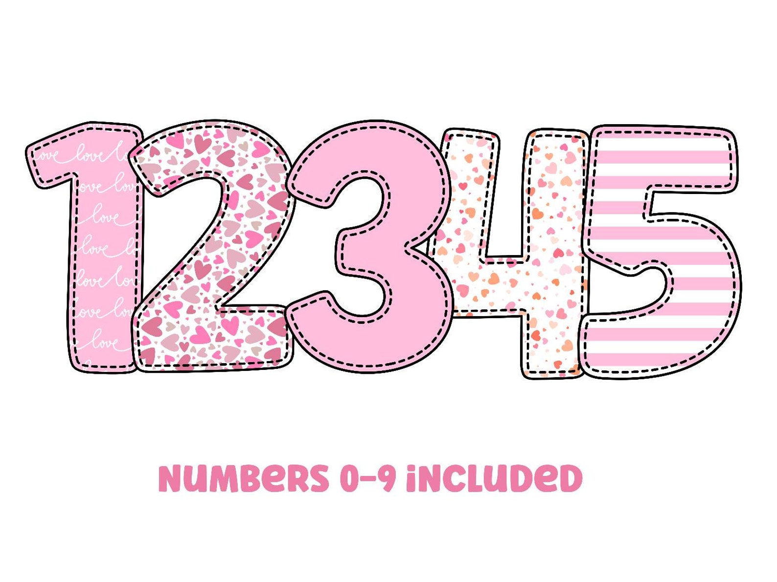 Pink Valentine Clipart Letters 300dpi Transparent Png. 5 Styles of ...