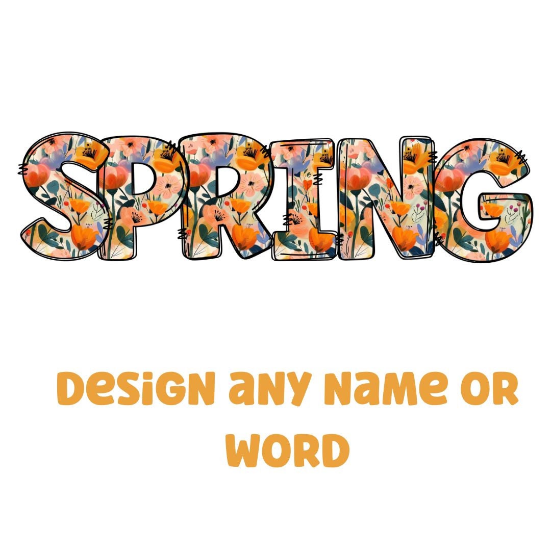 Floral Alphabet Letters Clipart Letters 300dpi Transparent Png. 1 Set ...