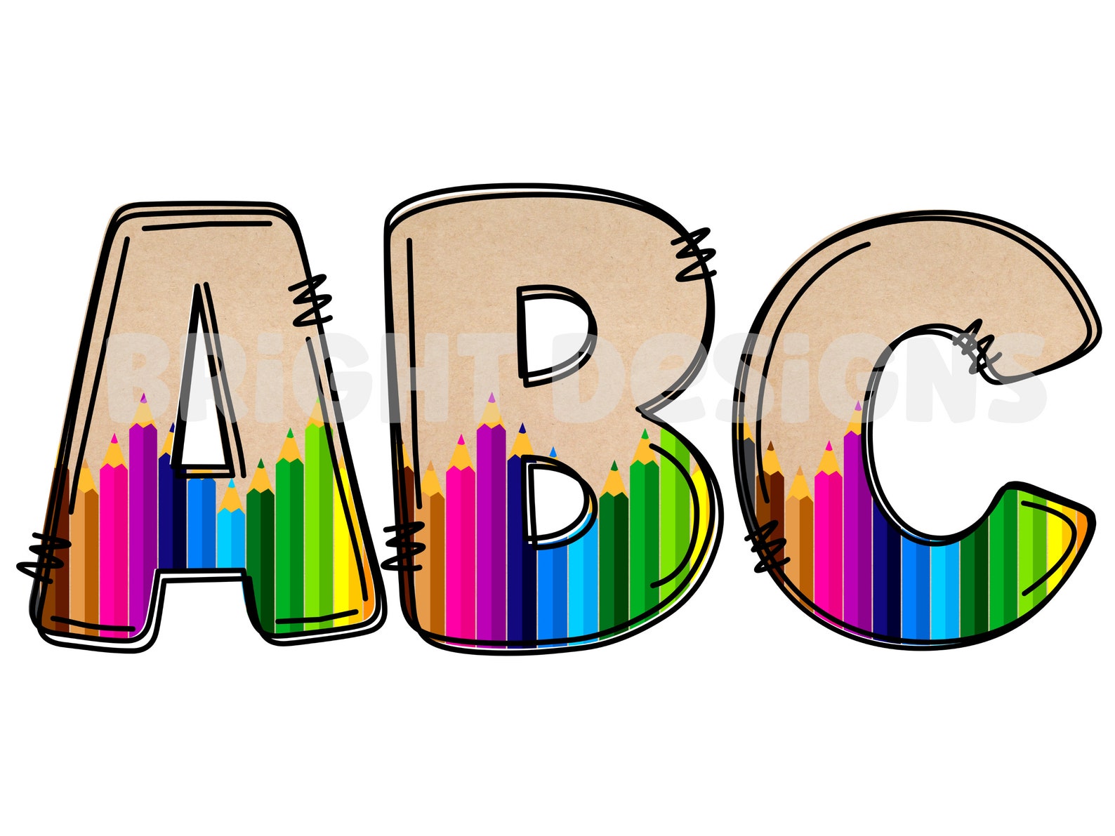 School Teacher Clipart Letters 300dpi Transparent Png. 5 - Etsy