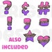Pink & Purple Animal Print Alphabet Png Clipart Letters 300dpi ...