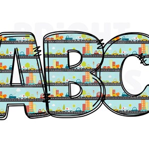 Transport Clipart Letters 300dpi Transparent Png. 5 Styles of Alphabet ...