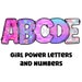 Girl Power Alphabet Clipart Letters 300dpi Transparent Png. 5 Styles of ...