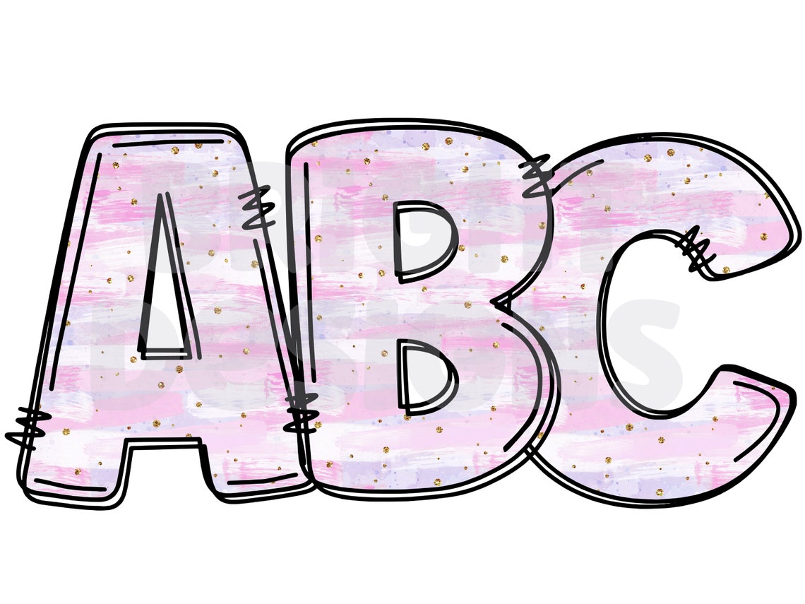 Colour Pop Alphabet Clipart Letters 300dpi Transparent Png. 5 - Etsy