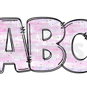 Colour Pop Alphabet Clipart Letters 300dpi Transparent Png. 5 Styles of ...