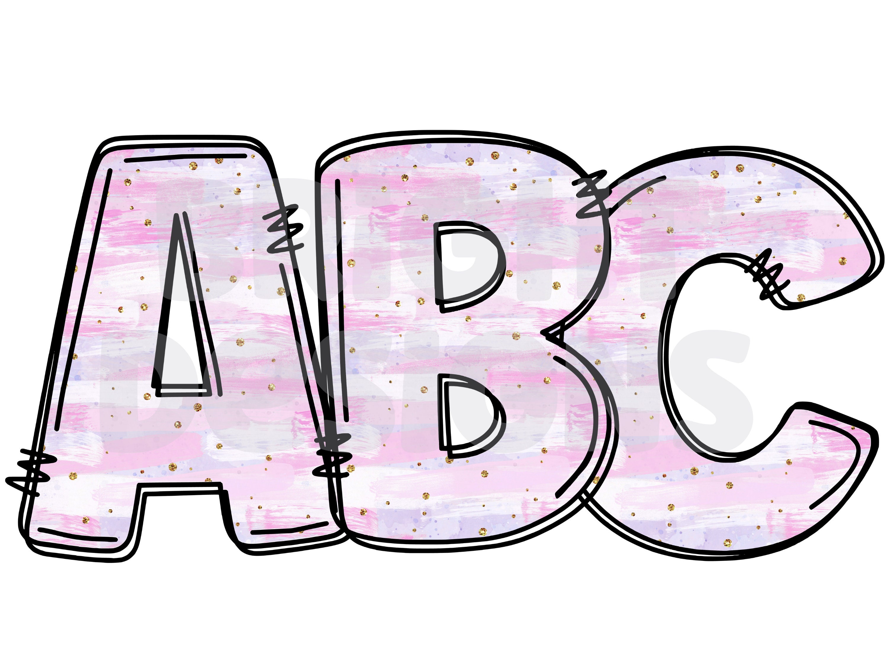 Colour Pop Alphabet Clipart Letters 300dpi Transparent Png. 5 Styles of ...