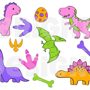 Dinosaur Clipart Letters 300dpi Transparent Png. 5 Styles of Alphabet ...